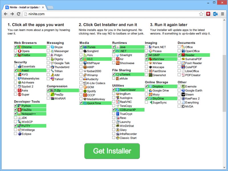 Softwareinstallation leicht gemacht: Mit Ninite mehrere Programme auf einmal installieren ...