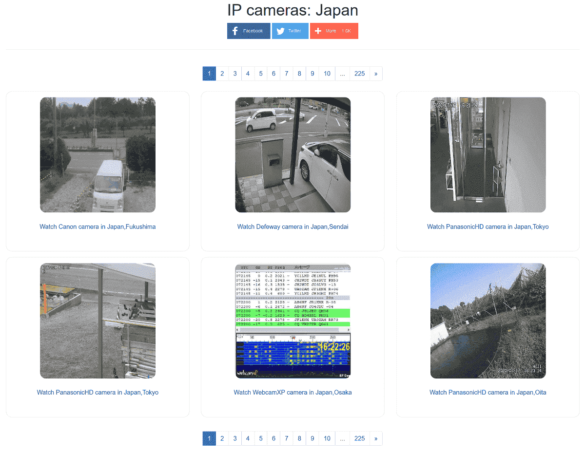 Eine große Auswahl an Kameras in der ganzen Welt. - nvaGaming